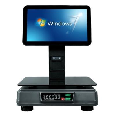 Cina 15.6 pollici Dual Touch Screen POS System Scale PC con stampante termica e supporto ODM in vendita