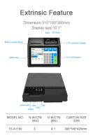 China All In One Desktop Windows Touch Screen POS Systems Machine 10.1Inch for sale