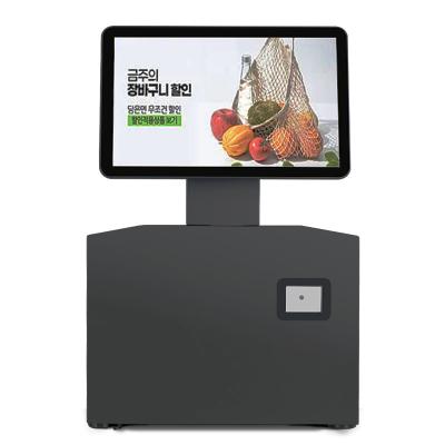 China Máquina de caixa POS de tela sensível ao toque com scanner de código de barras à venda