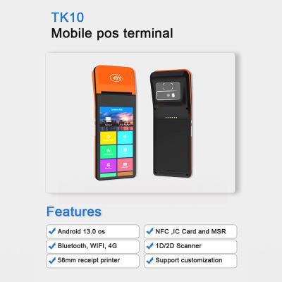 中国 ODM アンドロイド 13 ワイヤレス ポータブル POS マシン 端末 レストラン 販売のため