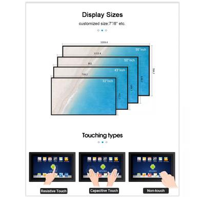 Cina 4K Full HD Autoservizio Macchina di pagamento Monitor Interattivo Touch Screen Chiosco in vendita