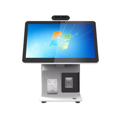中国 ウィンドウズ 10 15.6インチ True Flat Touch Screen スキャナーと熱プリンタ付きデスクトップ POS 販売のため