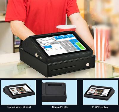 China Máquina POS de tela sensível ao toque com 4G Wifi e design mais recente à venda