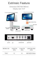 China Single Screen Electronic Scale Point of Sales System for Windows Android and Linux for sale