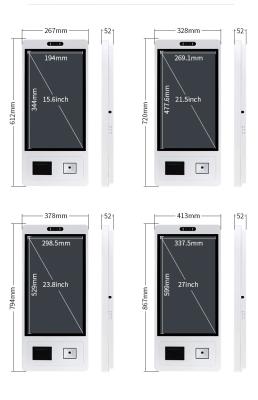 China OEM zelfbestelende kiosk POS terminal Shopping terminal Windows systeem Te koop