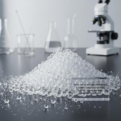 China Hollow Glass Microspheres with 4-125MPa Compressive Strength for Superior Thermal Insulation and Lightweight Applications for sale