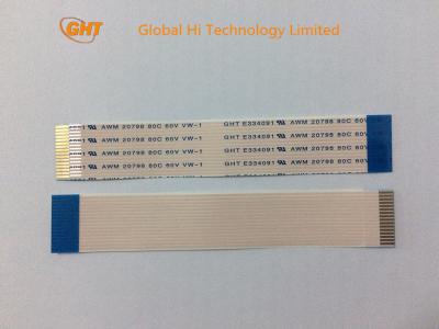 Cina 16 cavo piano di doratura FFC del passo di Pin 1.0mm di fronte alla lunghezza dei contatti 100mm in vendita