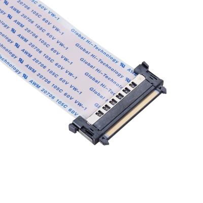 Cina Chiuda il tipo a chiave cavo di LVDS placcato oro con il panno dell'acetato e del connettore per l'applicazione LCD in vendita