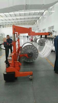 Cina Struttura di tessitura del liccio del carrello del sollevatore del subbio del tessuto in vendita