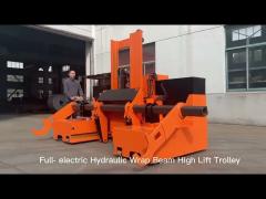 Carrello elettrico ad alto sollevamento su trave di ordito