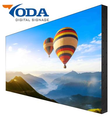 China 55 duim Reclamevertoning 500cd/m2 die LCD het Scherm4k LCD Videomuur verbinden Te koop