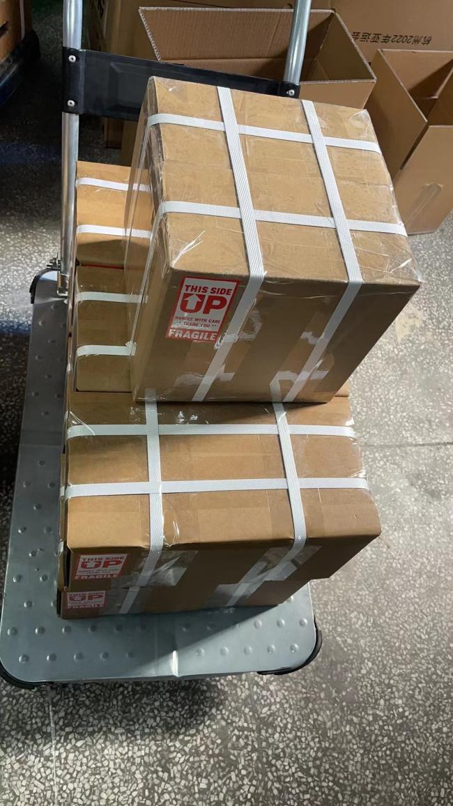 Product packaging example showing secure box