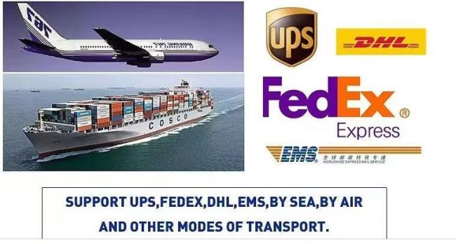 Product packaging example showing final shipping package