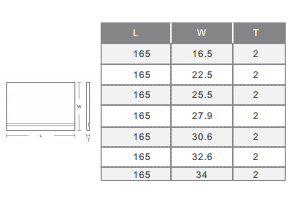 Carbide forming blade blank technical diagram 1