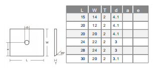 Carbide forming blade blank technical diagram 2