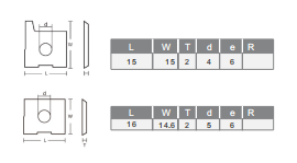 Carbide forming blade blank technical diagram 8