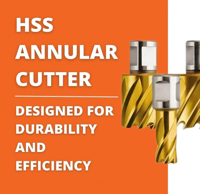 Fein HSS Cobalt Annular Cutter with TiN Coating - Front View