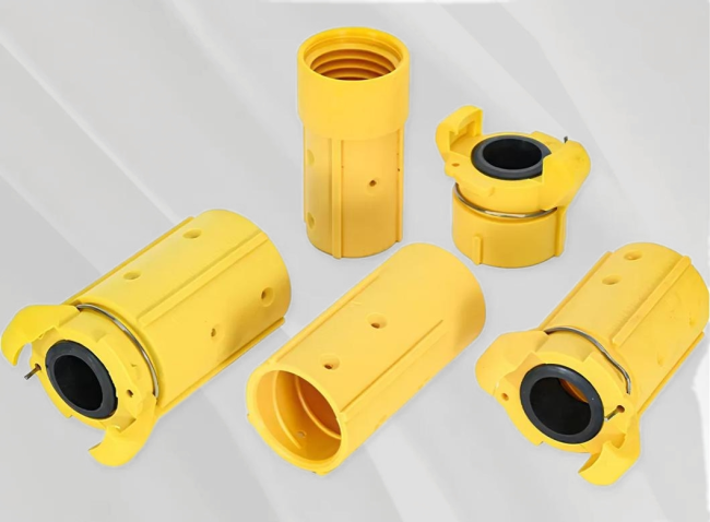 Nylon sand blasting coupling detailed view
