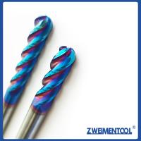 Quality TiAlN AlCrN Tungsten Carbide End Mills 2 3 4 Flute End Mill For Stainless Steel for sale