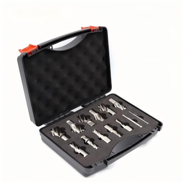 Quality Steel And Aluminum HSS Annular Cutter Set With 12mm-22mm Weldon Shank for sale