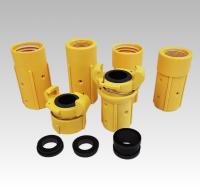Quality Yellow 49mm Sand Blasting Nozzle Holder Nylon Sandblast Hose Couplings for sale