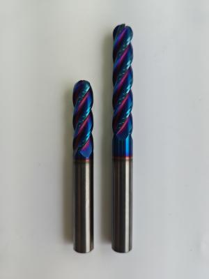 China Solid Carbide Ball Nose End Mills 0.1mm-25mm Precision H6 Carbide Ball Nose Cutter for sale
