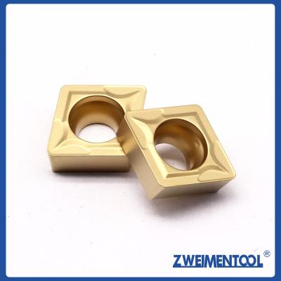 Cina CNMG120408 Inserti di carburo in oro TiCN rivestito utensili di tornitura CNC in vendita