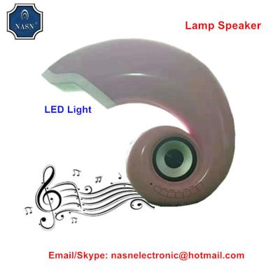 China Conch Light Speaker with bluetooth mobile phone charger fashion design speaker for home use for sale