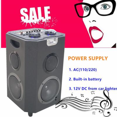 China 2020 portable spaker  with USB port and Wooden upper cover with 2 Butterfly locks for sale