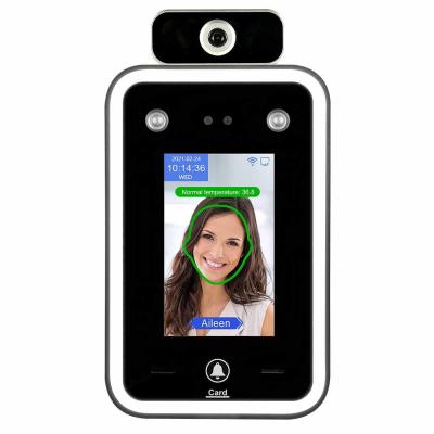 China QR Code Scanner Temperature Sensor Security Facial Recognition Camera Wireless Cloud Face Access Control for sale