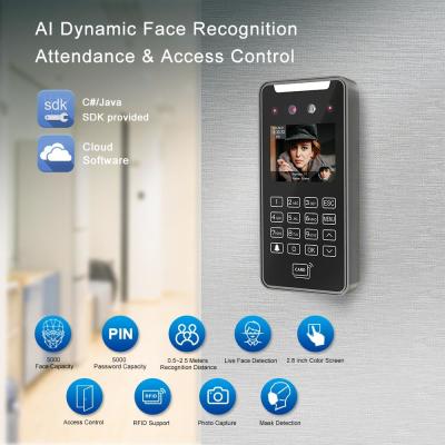 China TCP/IP Wifi RFID AI Gebaseerde Wolk van het Toegangsbeheerproducten van de Gezichtserkenning de Biometrische Te koop