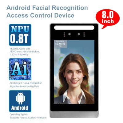 China SI-A08 Android Face & Palm Vein Recognition Access Control Terminal Binocular Liveness Detection for sale