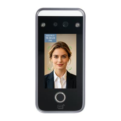 China High Performance Face Fingerprint Recognition 4.3 Inch Multiple Authentication Methods QR/RFID /Password for Ensuring Security Access Control for sale