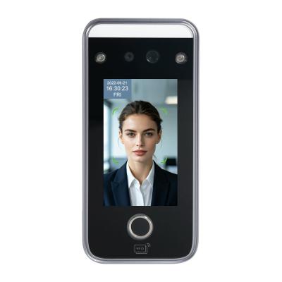 China Intelligent Biometric Access Control and Time Attendance Terminal with Touch Screen and Dual Camera for sale