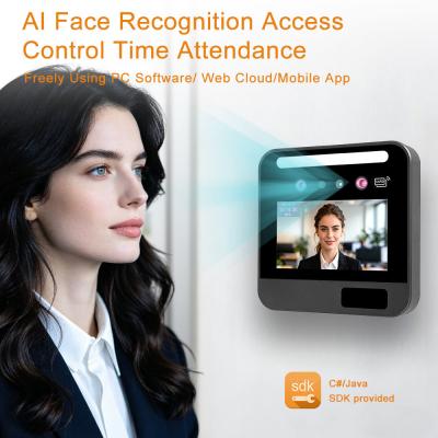 China Ai Based Smart RFID Card Time Attendance Face Access Control Machine with WiFi/4G Module for sale