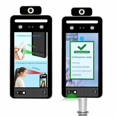 Chine Lecteur de code de Digital Qr de reconnaissance des visages de scanner de passage de vert d'UE de 8 pouces à vendre