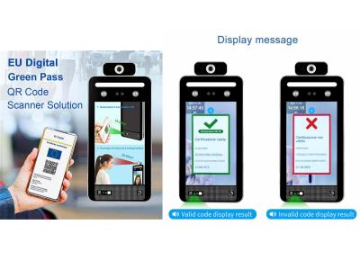 Chine Lecteur de code de Digital Qr de reconnaissance des visages de scanner de passage de vert d'UE de 8 pouces à vendre