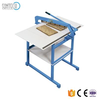 China SUNTECH Simple and Manual Type Cloth Fabric Swatch Cutter Fabric Cutting Machine whatsapp:15167191274 for sale