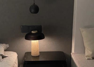 China Home Decor Stone Table Lamp Made In China Bulb USB Table Lamp for sale