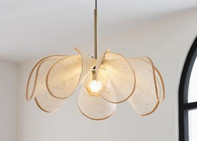 China French cream style chandelier Nordic simple restaurant living room bedroom Japanese style high-grade flower-shaped lamp for sale