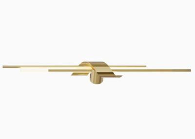 China Nordic minimalist light luxury long strip wall lamp simple modern living room TV background wall bedroom bedside mirror grille lamp for sale