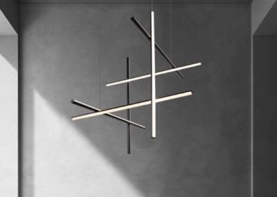 China Light luxury simple gold led project chandelier designer model room cafe restaurant chandelier for sale