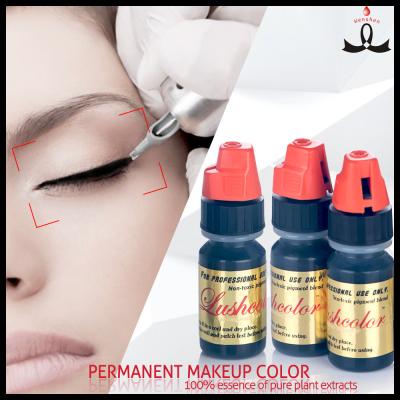 China Good quality lushcolor permanent makeup pigment use long time for eyebrow&lip tattoo for sale