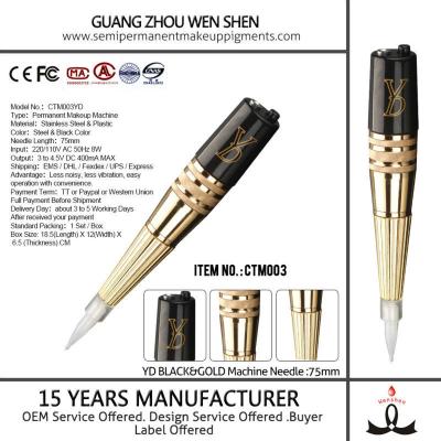 China CTM003 High speed revolution no voice eyebrow tattoo pen permanent makeup machine for sale