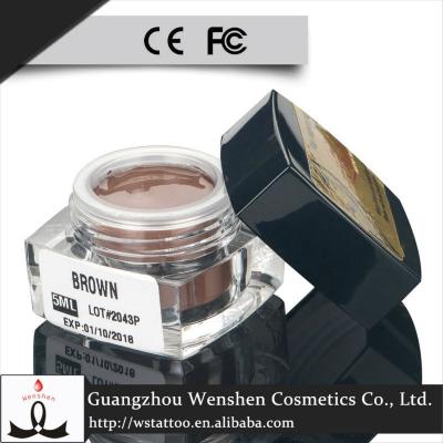 China CTPM001C High quality 14 colors lushcolor waterproof permanent makeup eyebrow tatttoo cream for sale
