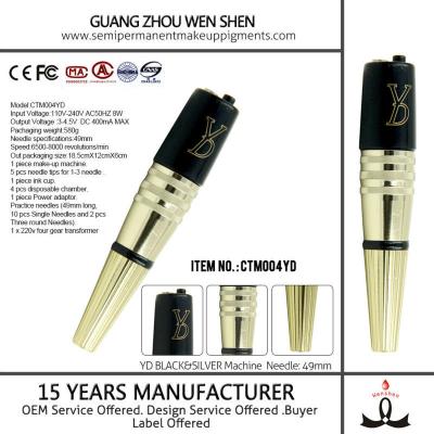 China Digital microneedle Staninless steel powerful high speed permanent makeup eyebrow kit for sale