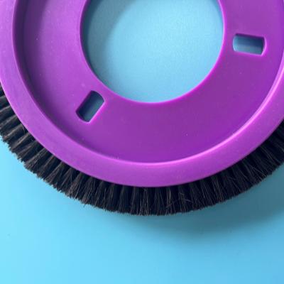 Cina I pezzi meccanici del LK Stenter spazzolano l'installazione facile di Plastis della ruota del corpo dei fori di nylon neri porpora dei capelli 3 in vendita
