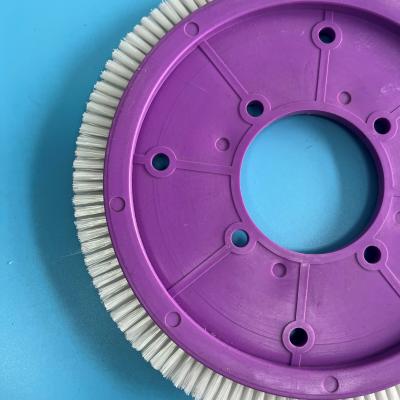 Cina LK Stenter spazzola ruota Bruckner corpo di plastica viola Pelle di maiale Pelle di nylon Pelle di stenter parti della macchina in vendita