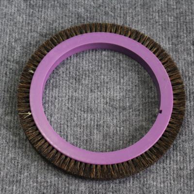Cina Artos Stenter Parts Machine Brush Wheel Purple Plastic Body Mixed Bristle Pig Hair Finishing Machine Parts in vendita