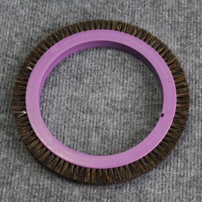 Cina Artos Stenter Parts Machine Brush Wheel Purple Plastic Body Mixed Bristle Pig Hair Finishing Machine Parts in vendita